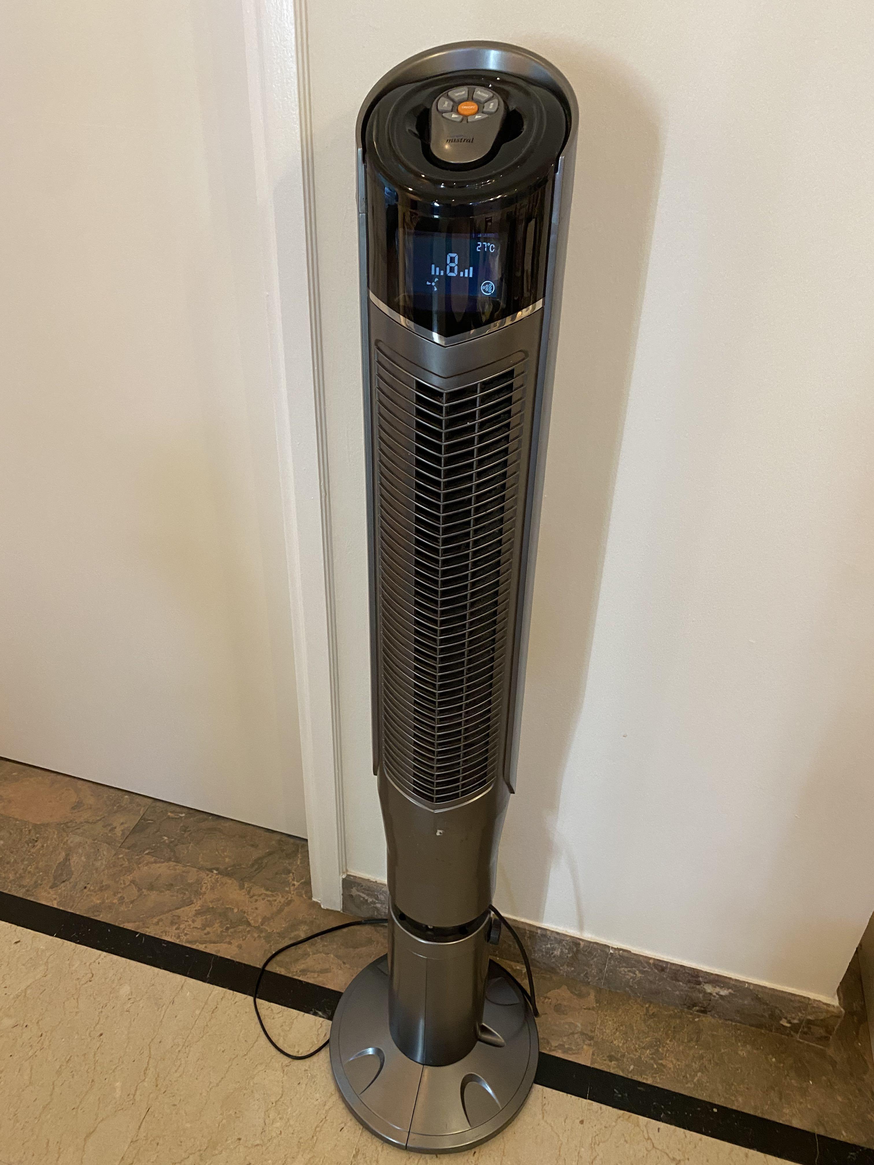 Mistral 360 standing electronic fan with remote, Furniture & Home ...