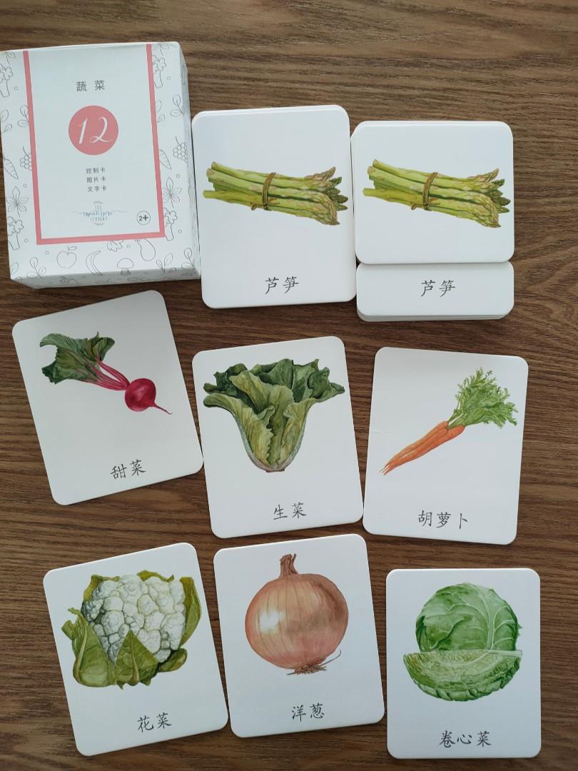 Montessori three part flashcards chinese, Hobbies & Toys, Toys & Games ...