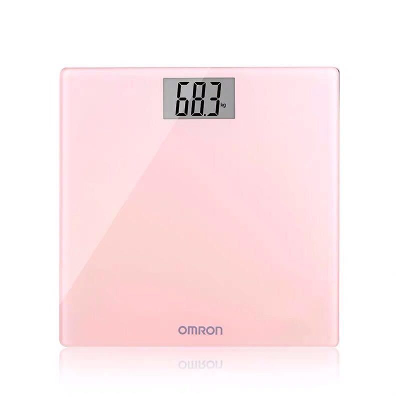 Omron Pink weighing scale, Health & Nutrition, Health Monitors ...