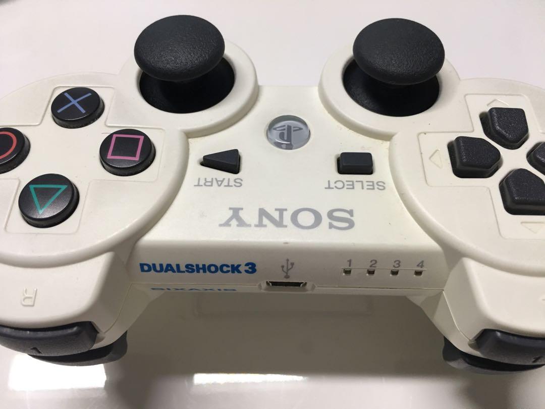 white ps3 controller original