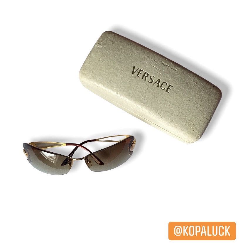 Original Versace Gold Medusa Sunglasses MOD 2028, Women's Fashion ...