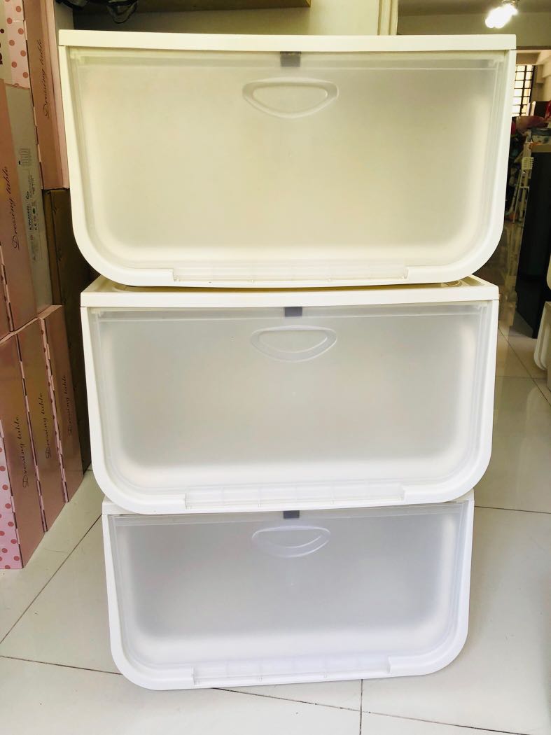 Plastic Storage boxes, front load, Furniture & Home Living, Home ...