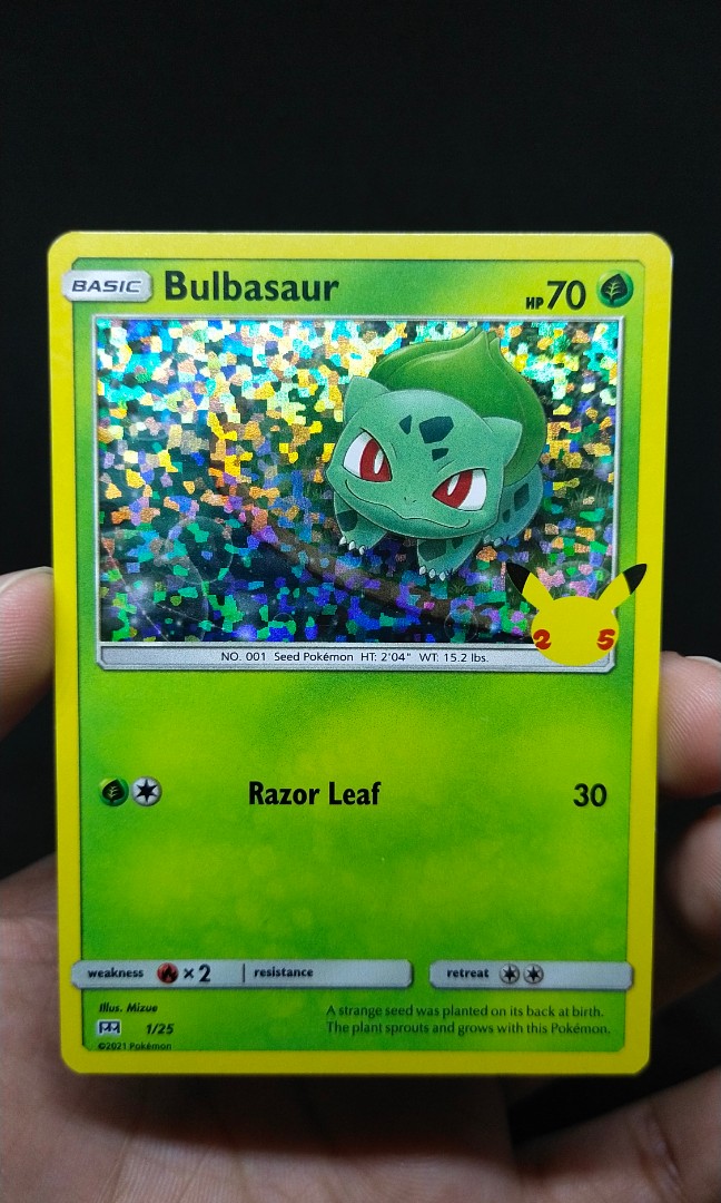 Pokemon Card - BULBASAUR #1 - HOLO (McDONALD'S COLLECTION) YEAR 2021 ...