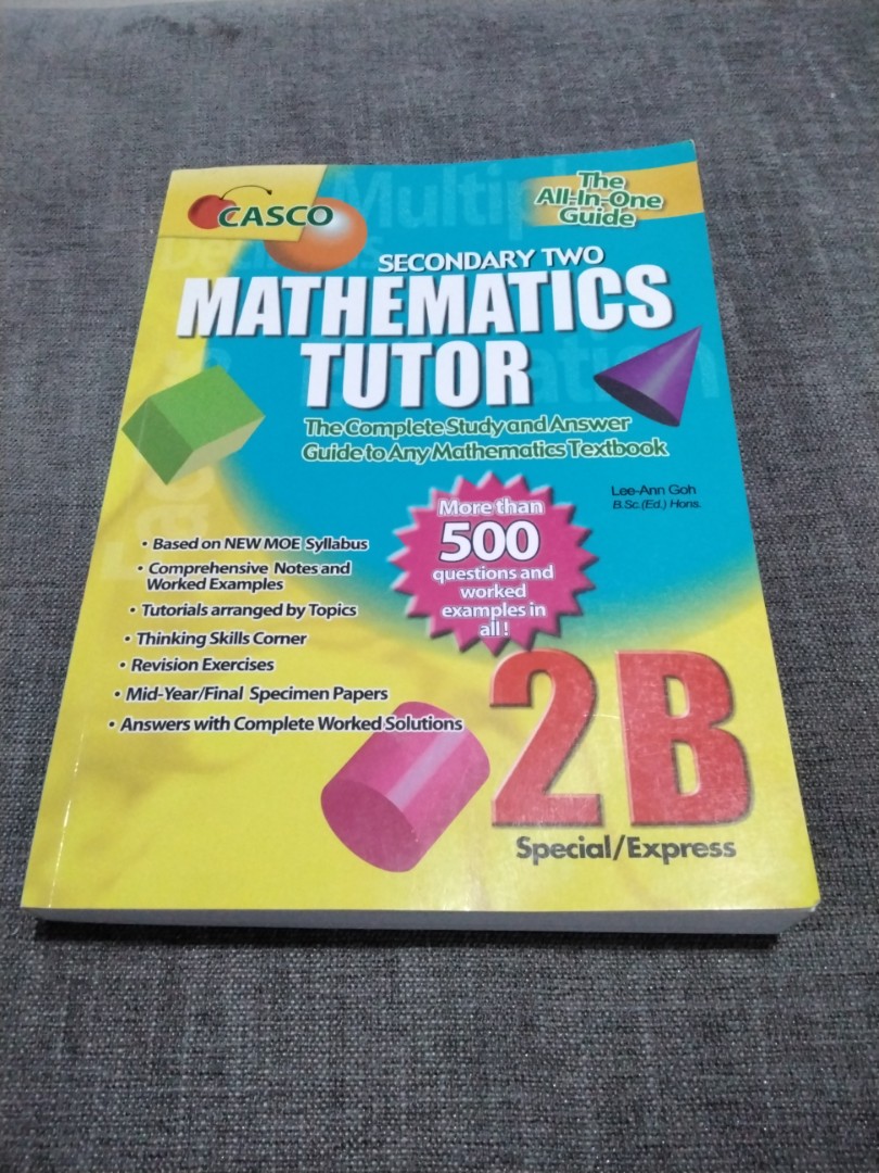 Sec 2 - Mathematics Tutor 2B, Hobbies & Toys, Books & Magazines ...