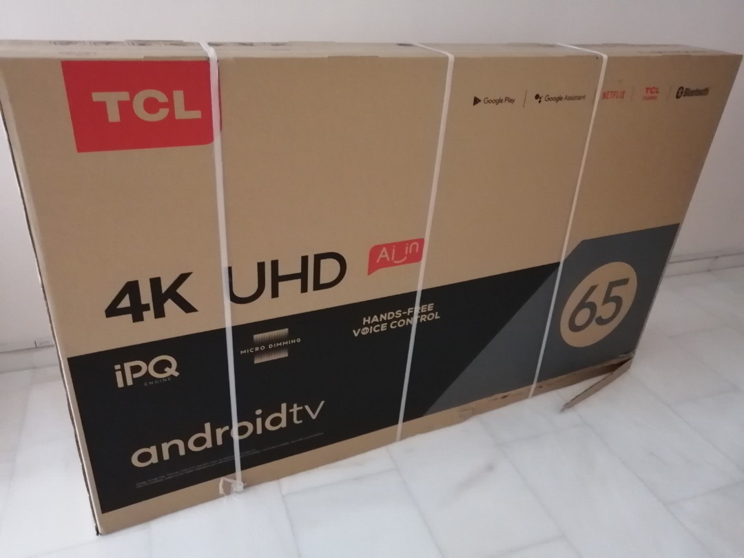 TCL 65 inch TV empty box with Styrofoam., TV & Home Appliances, TV ...