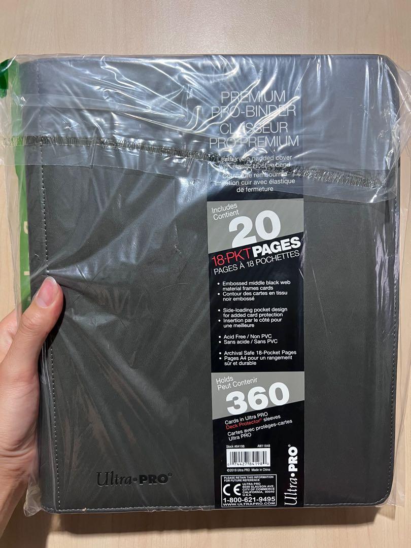 Ultra pro premium pro-binder (18 pocket) Grey, Hobbies & Toys ...