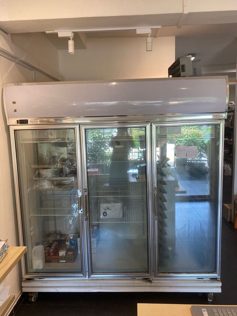 Upright 3-Door Glass Chiller, TV & Home Appliances, Kitchen Appliances ...