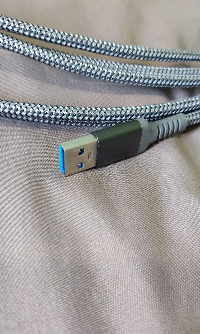 5M USB 3.0 Type A to Type C Oculus / Meta Quest 2 Braided Link Cable ...