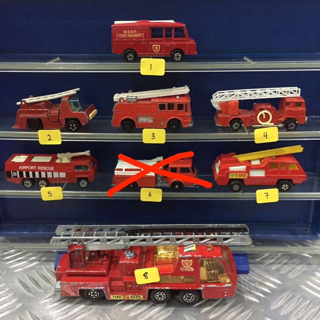 Vintage Diecast Toy Fire Engines / Trucks / Various Brands - Matchbox ...