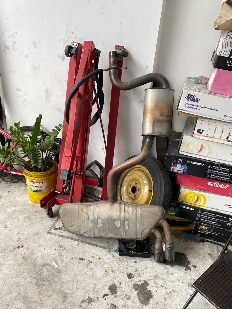 Volkswagen Exhaust resonator to muffler Golf mk5 gti exhaust , Car ...