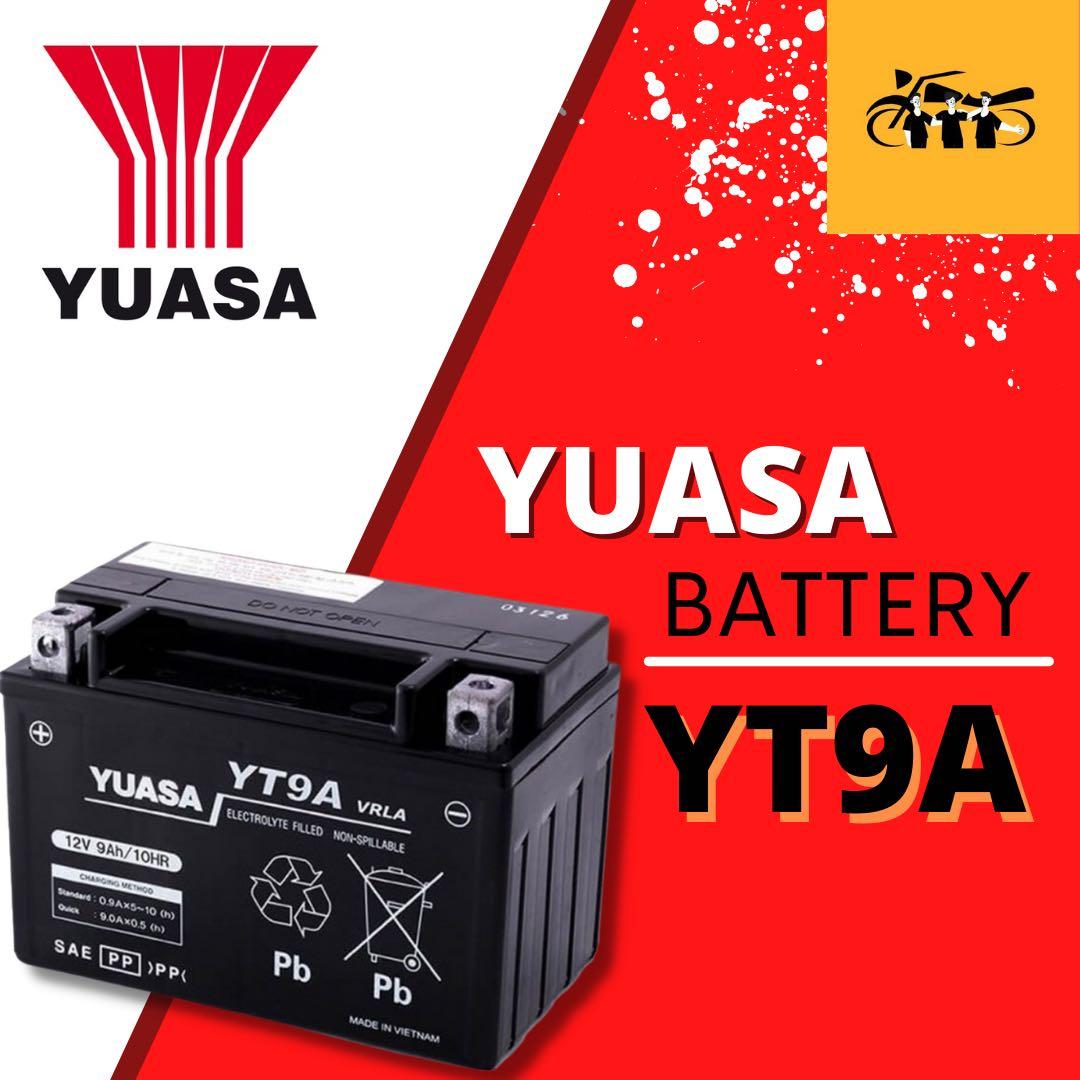 Yuasa Battery YT9A, Motorcycles, Motorcycle Accessories on Carousell