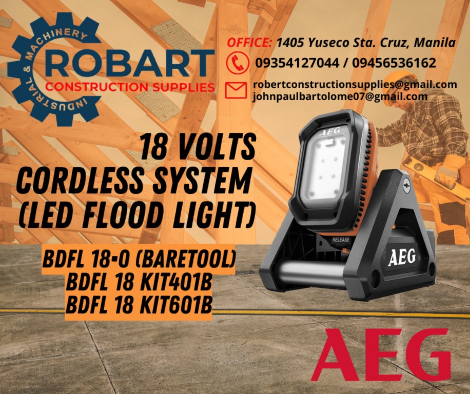 AEG LED FLOOD LIGHT, Commercial & Industrial, Construction Tools ...