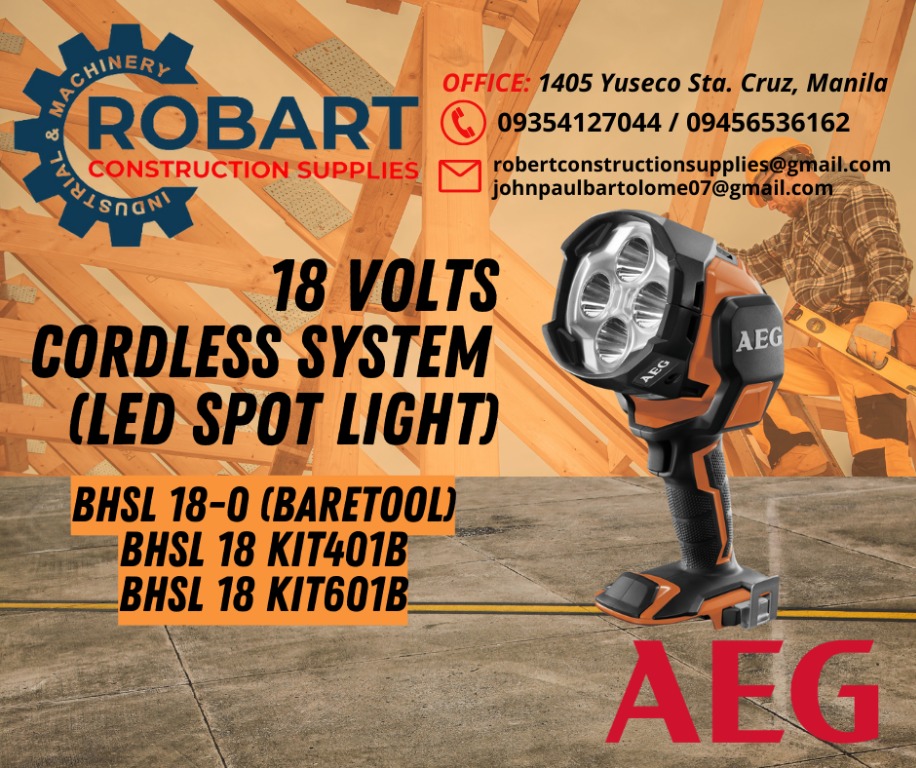 AEG LED SPOT LIGHT, Commercial & Industrial, Construction Tools ...