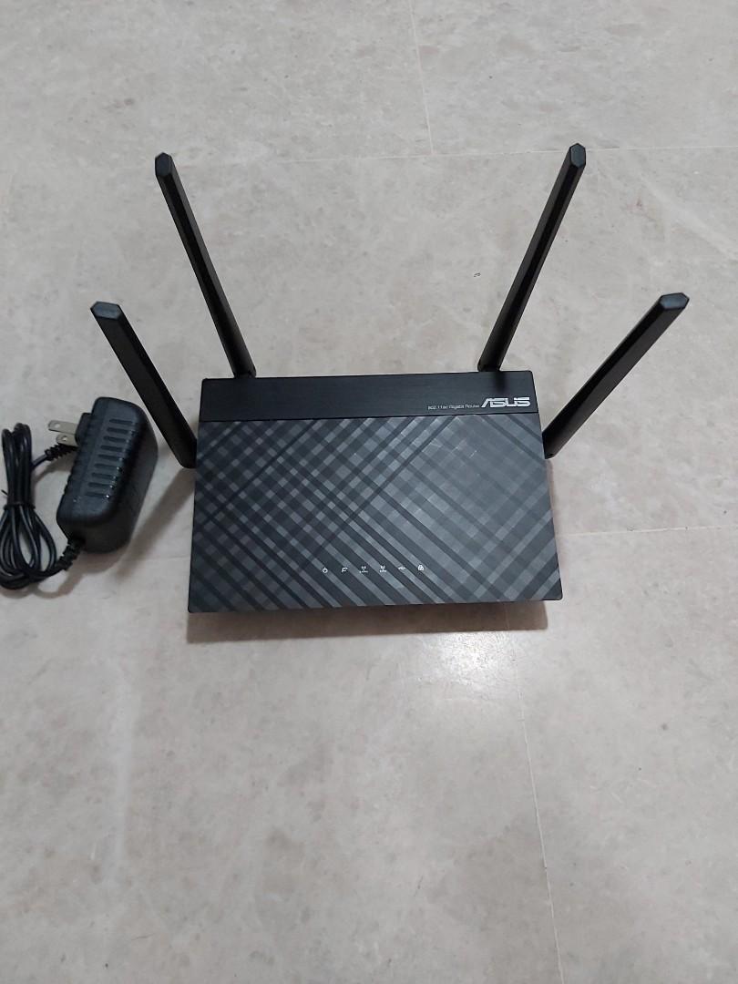 Asus AC1300 dual band RT-AC58U wireless AC gigabit router, Computers ...