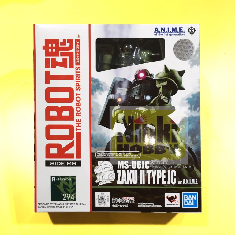 Bandai Robot魂 Side MS R-294 MS-06JC Zaku II Type JC ver. A.N.I.M.E. 渣古 第08MS小隊, 興趣及遊戲, 玩具 & 遊戲類 ...