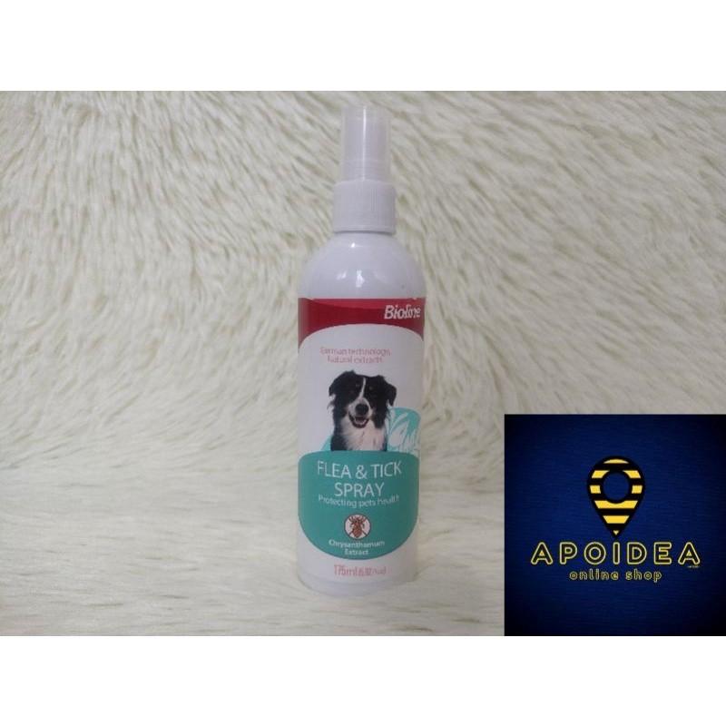 Bioline Flea and Tick Spray (175ml) for dogs - Anti fleas (kuto) and ...