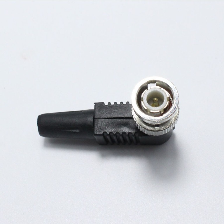BNC Male Plug Bend Connector Adapter to Coaxial Cable, Computers & Tech ...