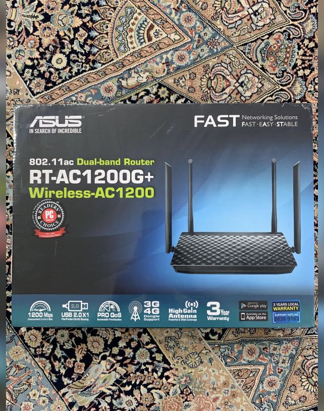 [BNIB] ASUS RT-AC1200G+ Wireless Router, Computers & Tech, Parts & Accessories, Networking on ...