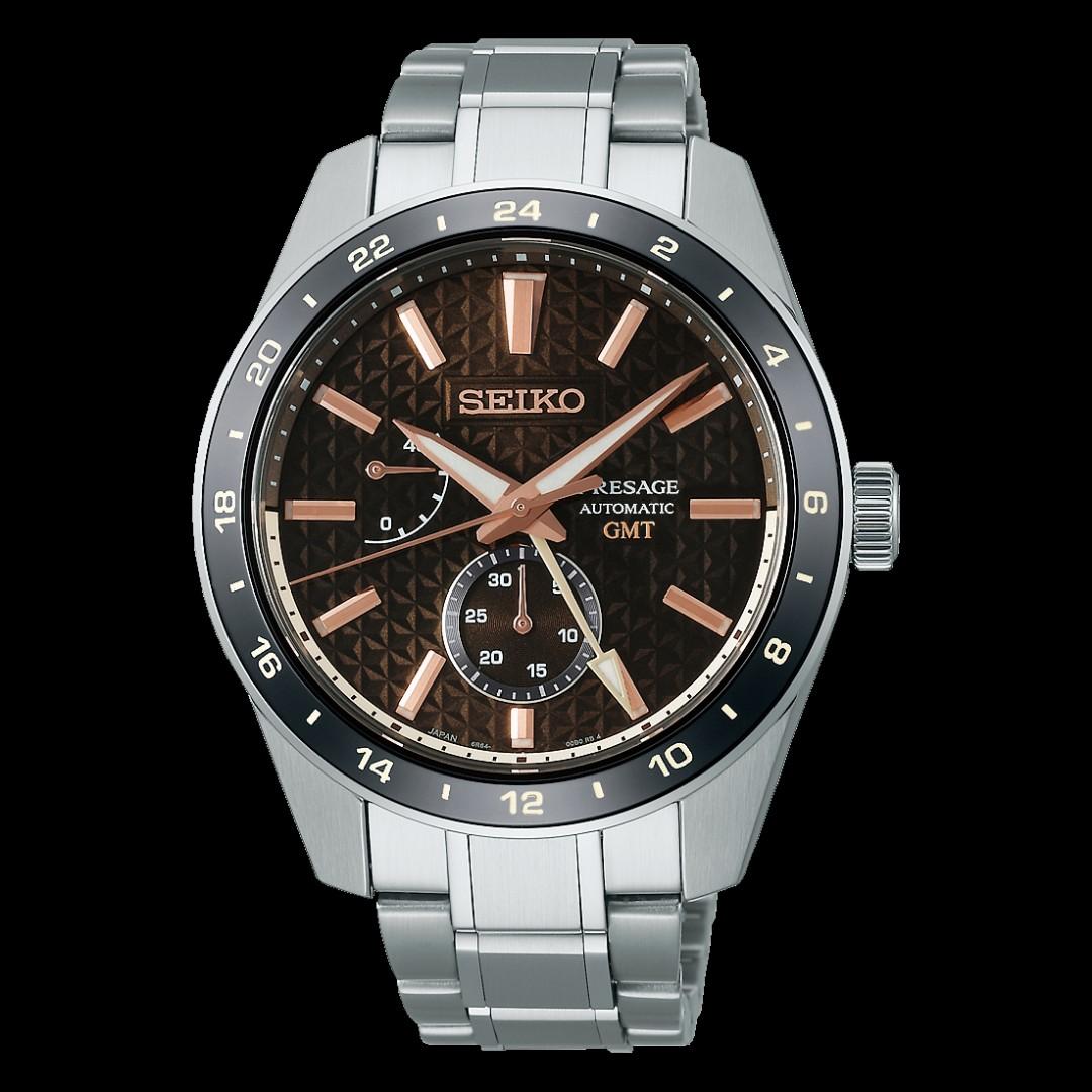 Brand New Seiko Presage Sharp Edged Series Automatic GMT SARF001 SPB217 ...