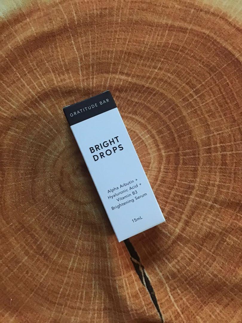 Bright Drops by Gratitude Bar Alpha Arbutin Hyaluronic Acid Vitamin B3 ...