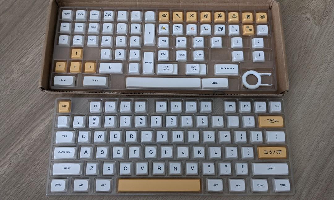 Bumble bee themed keycaps set (XDA, 108 keys), Computers & Tech, Parts ...