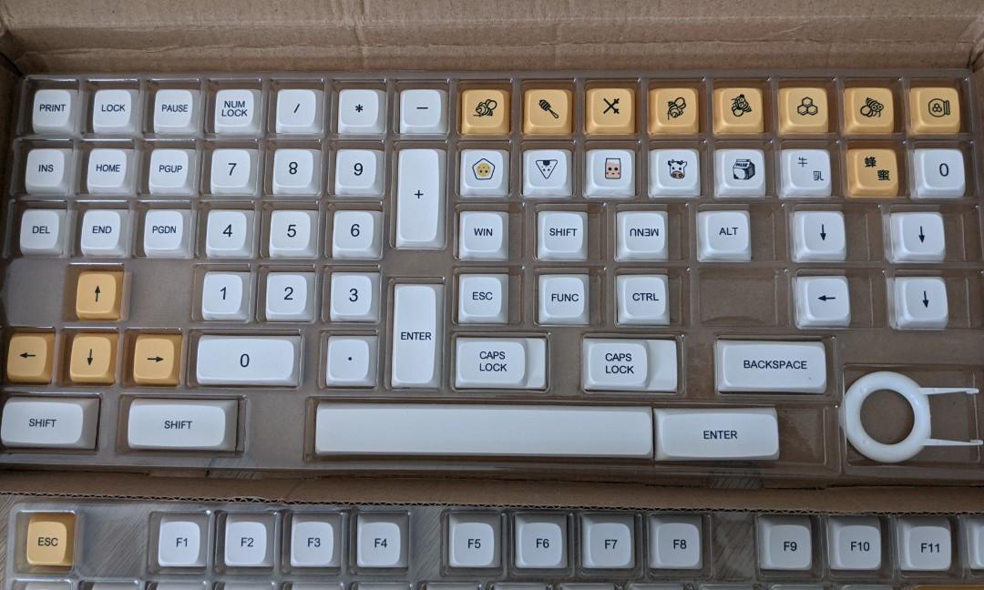 Bumble bee themed keycaps set (XDA, 108 keys), Computers & Tech, Parts ...