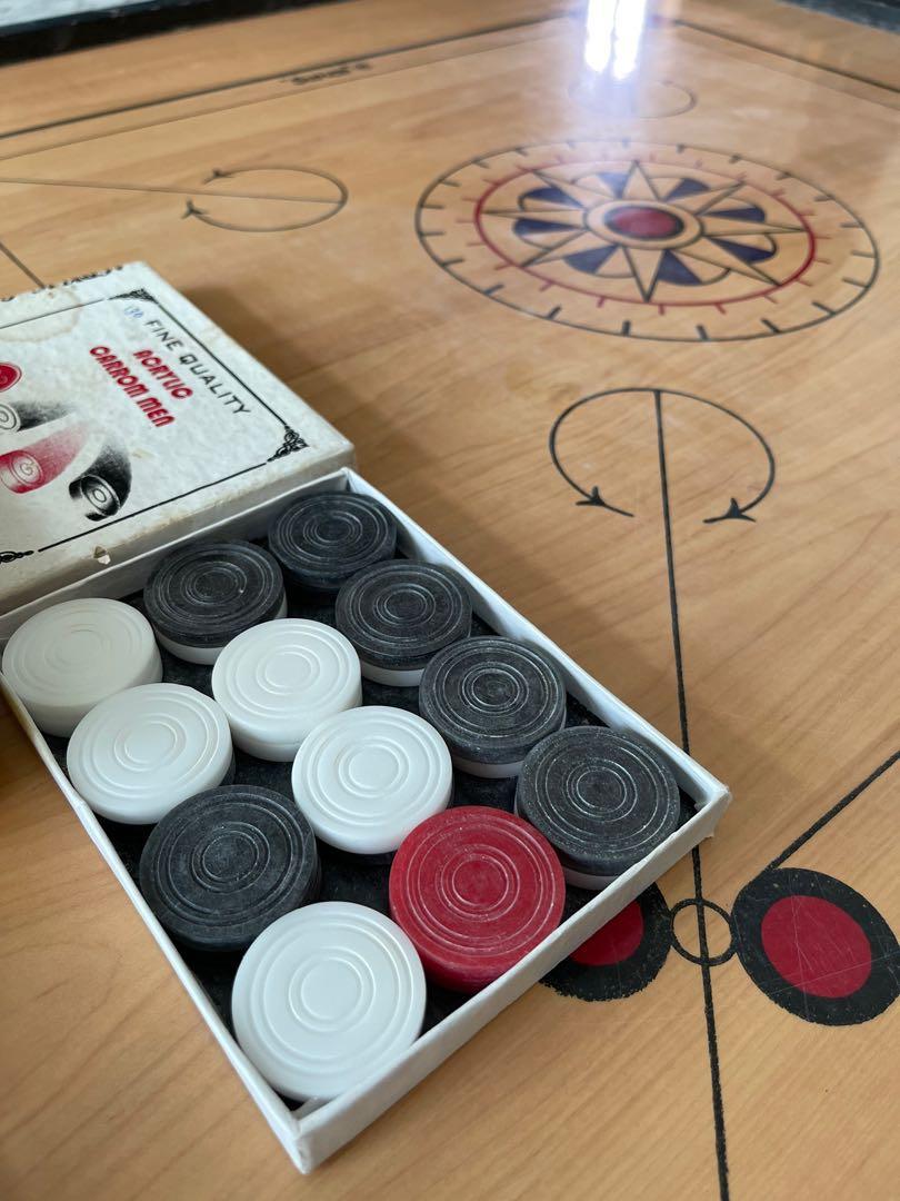 Carrom board with acrylic dice for sale, 80 x 80 cm, Hobbies & Toys ...