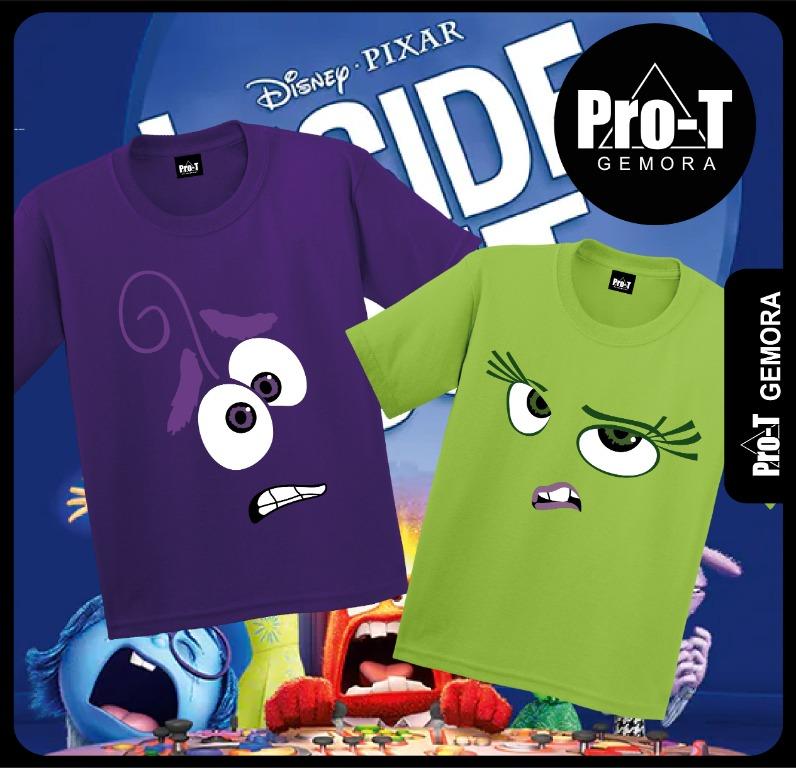 【Cartoon Theme Tshirt】INSIDE OUT Family Face Tshirt (Joy/Sadness/Anger ...