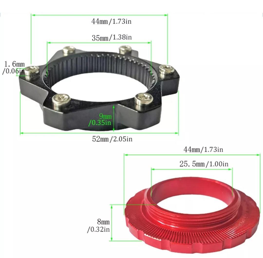 Centerlock to 6 bolt rotor adapter, Sports Equipment, Bicycles & Parts ...