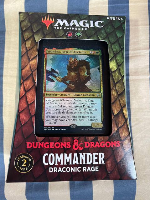 DND Commander Precon DRACONIC RAGE (BNIB), Hobbies & Toys, Toys & Games ...