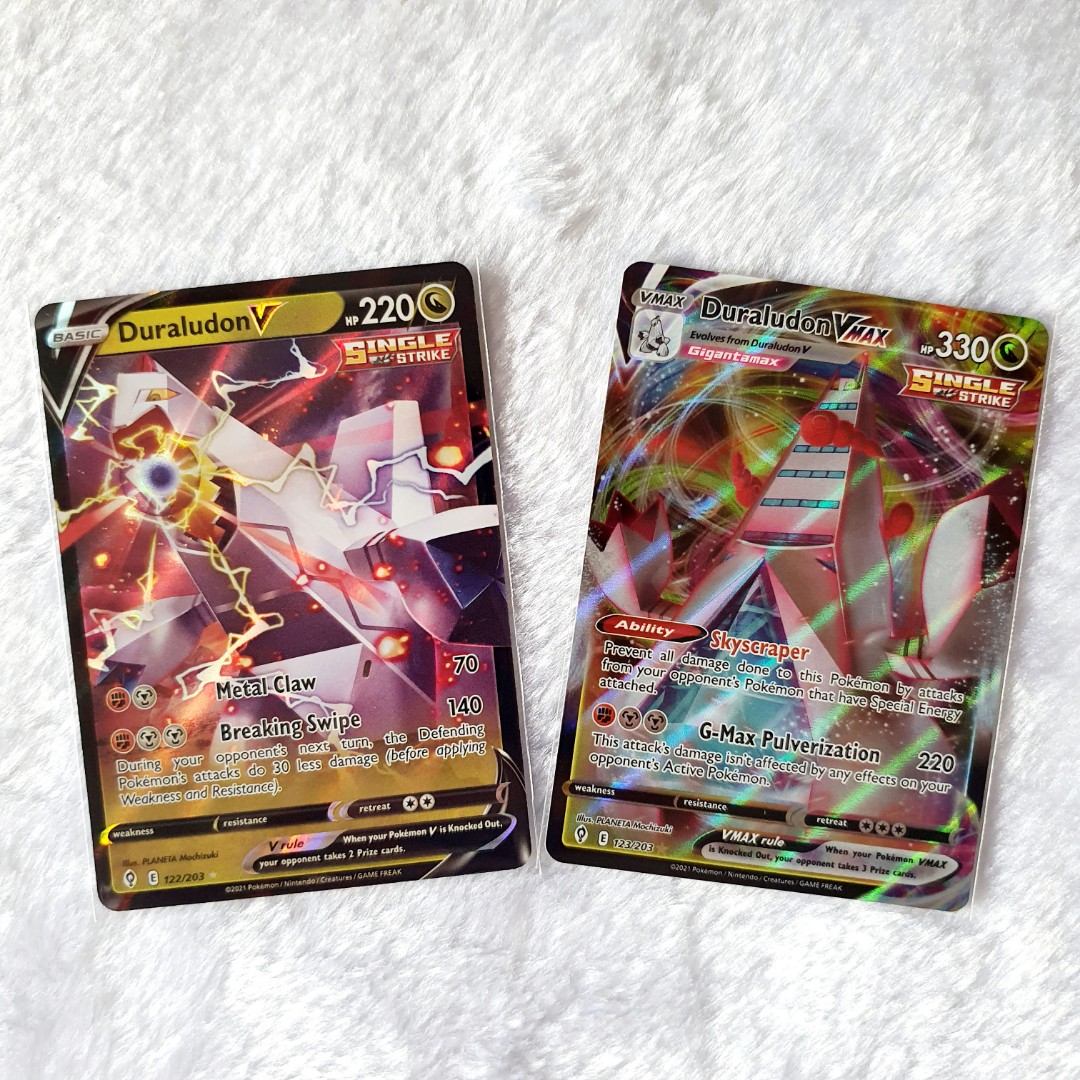 Evolving Skies - Duraludon V & Vmax Set, Hobbies & Toys, Toys & Games ...