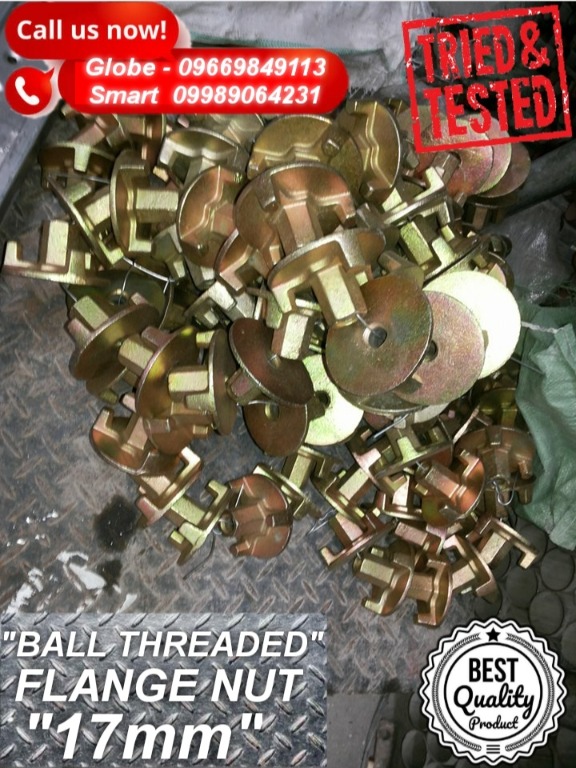 Flangenut Flange nut 17mm Ball Threaded Scaffolding and Accessories ...