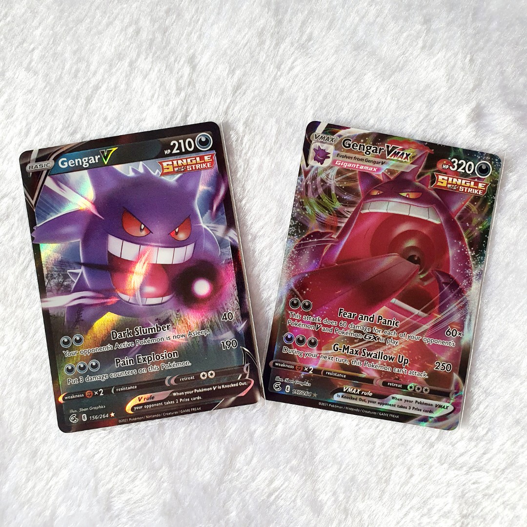 Fusion Strike - Gengar V & Vmax Set, Hobbies & Toys, Toys & Games on ...