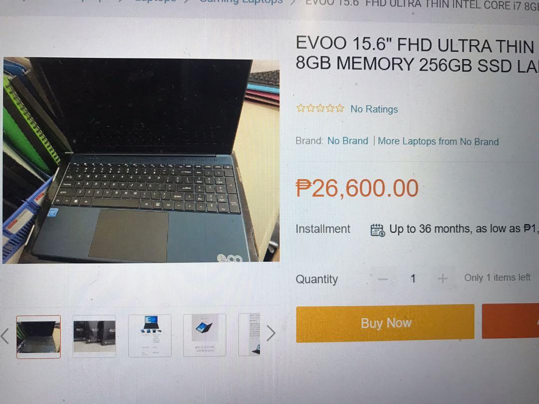 GAMING LAPTOP EVOO, Computers & Tech, Laptops & Notebooks on Carousell