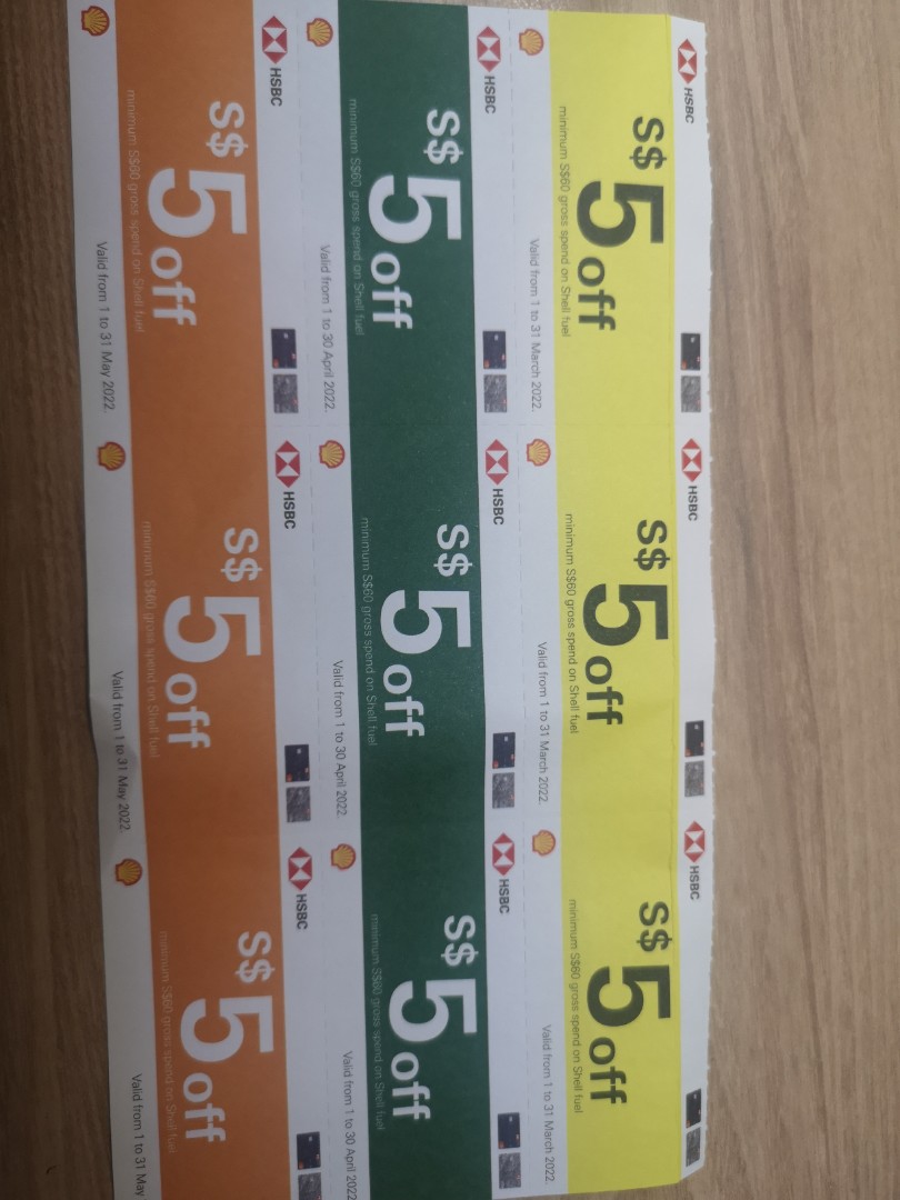 HSBC Shell voucher, Everything Else on Carousell