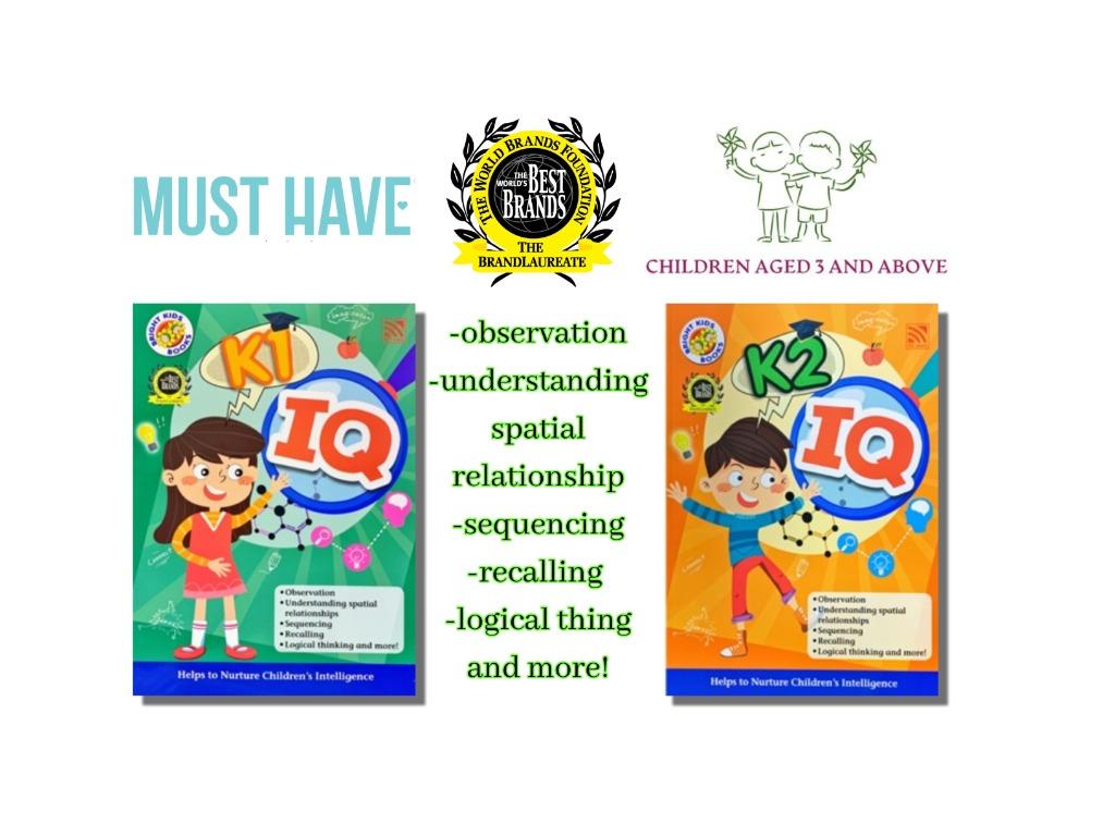 K1 & K2 IQ BOOK (AGED 3 AND ABOVE) (PRESCHOOL) (Bright Kids Books ...