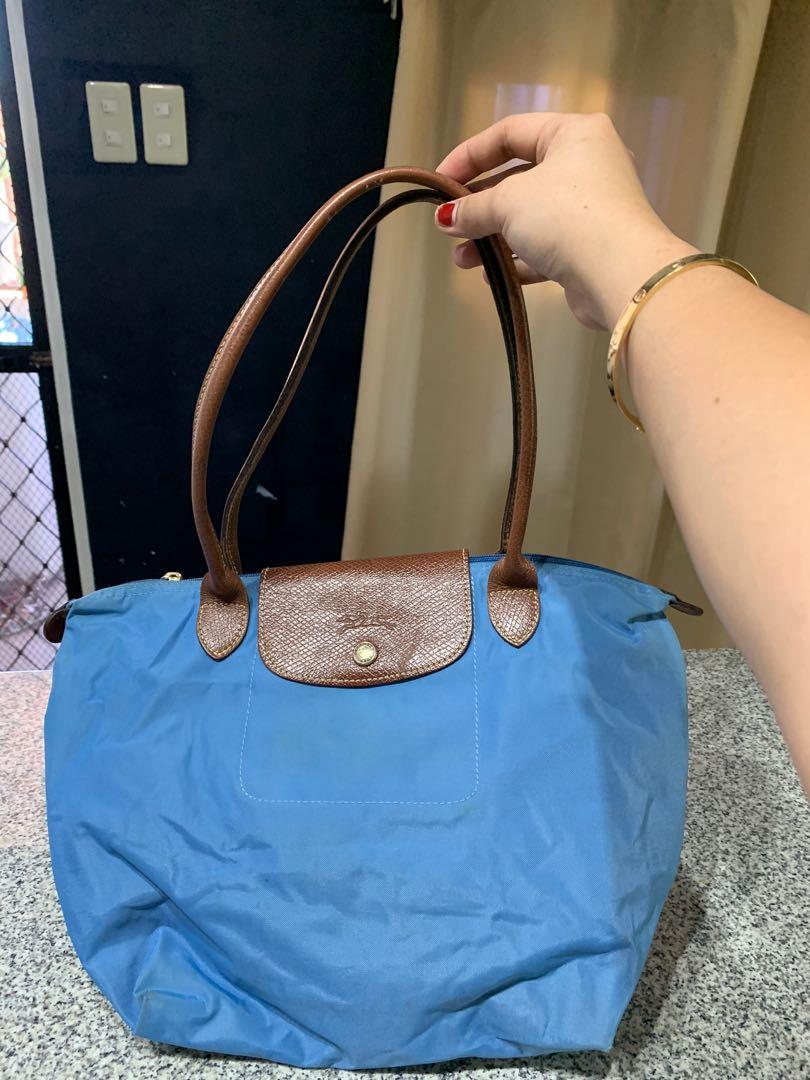 LongChamp Blue, Women's Fashion, Bags & Wallets, Tote Bags on Carousell