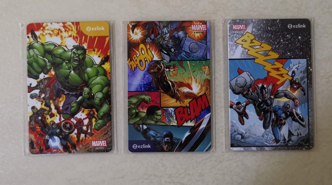 Marvel Avengers Generic Comic Ezlink Cards, Hobbies & Toys, Memorabilia ...