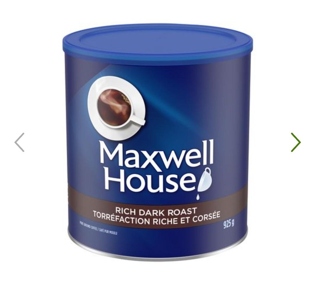 Maxwell House Ground Coffee 925g, Health & Nutrition, Health ...