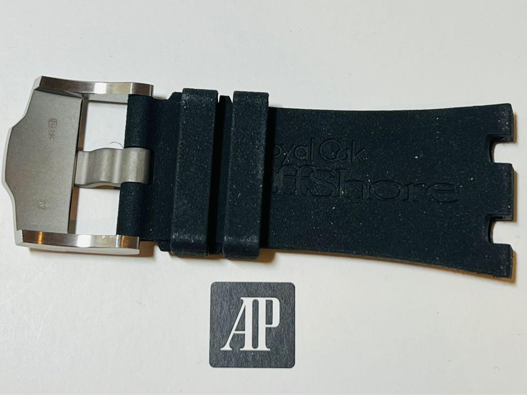 Original AP Rubber Strap With Tang Buckle, Luxury, Watches on Carousell