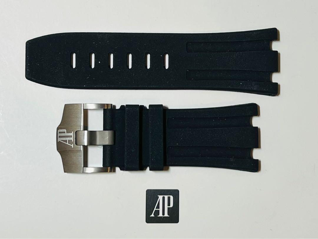 Original AP Rubber Strap With Tang Buckle, Luxury, Watches on Carousell