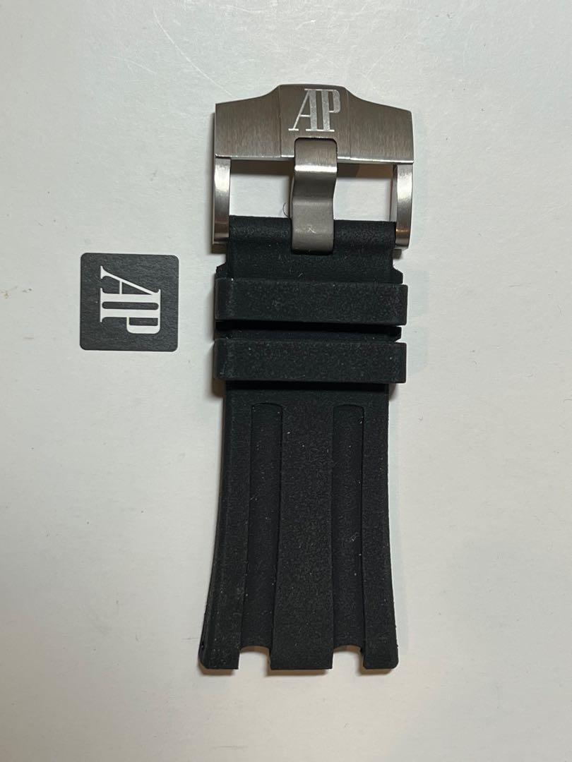 Original AP Rubber Strap With Tang Buckle, Luxury, Watches on Carousell
