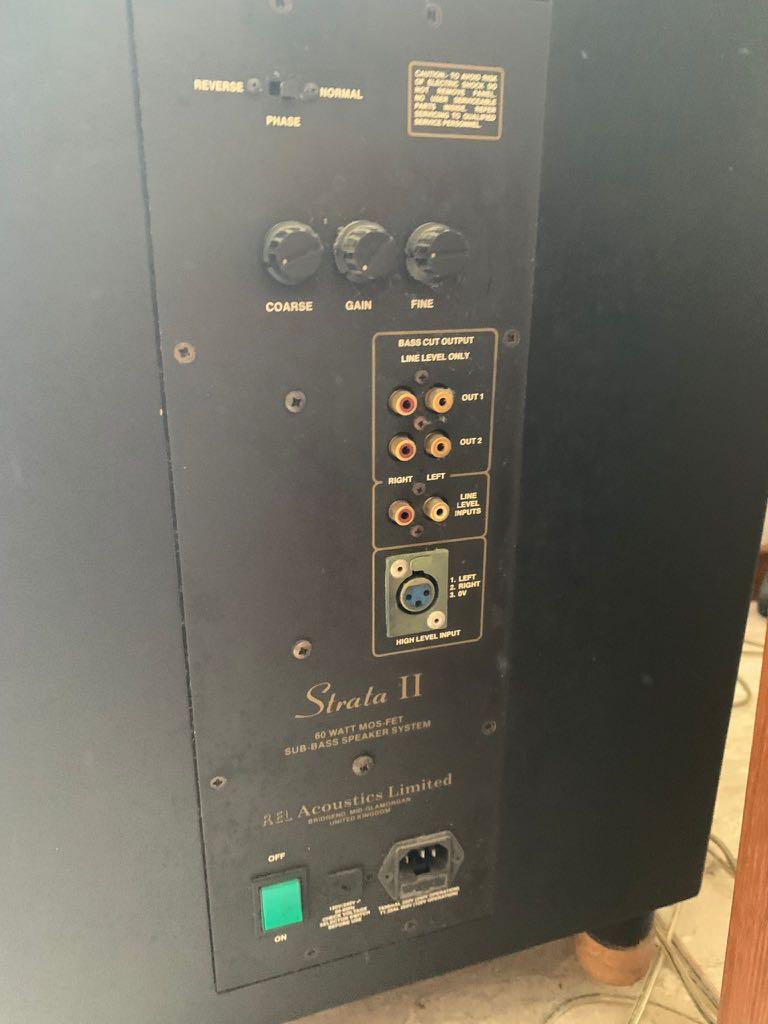 REL strata II subwoofer, Audio, Soundbars, Speakers & Amplifiers on ...
