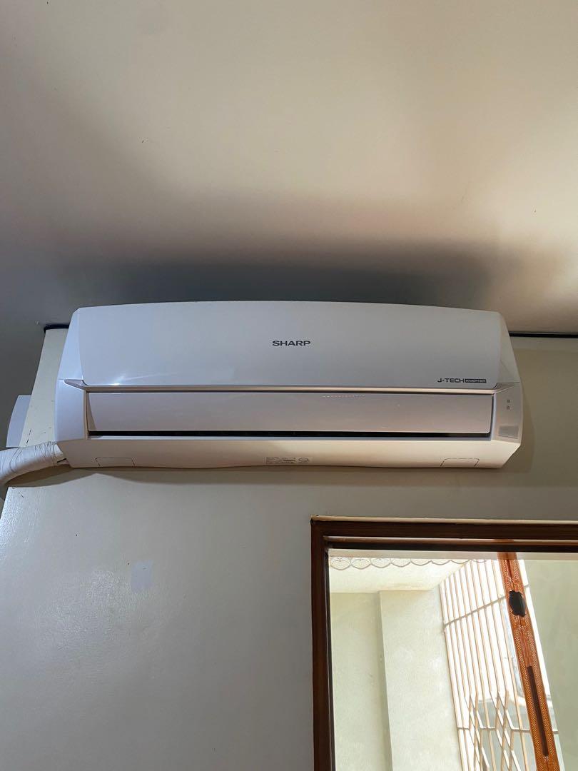 SHARP SPLIT TYPE INVERTER AIRCON 1.5 hp, TV & Home Appliances, Air ...
