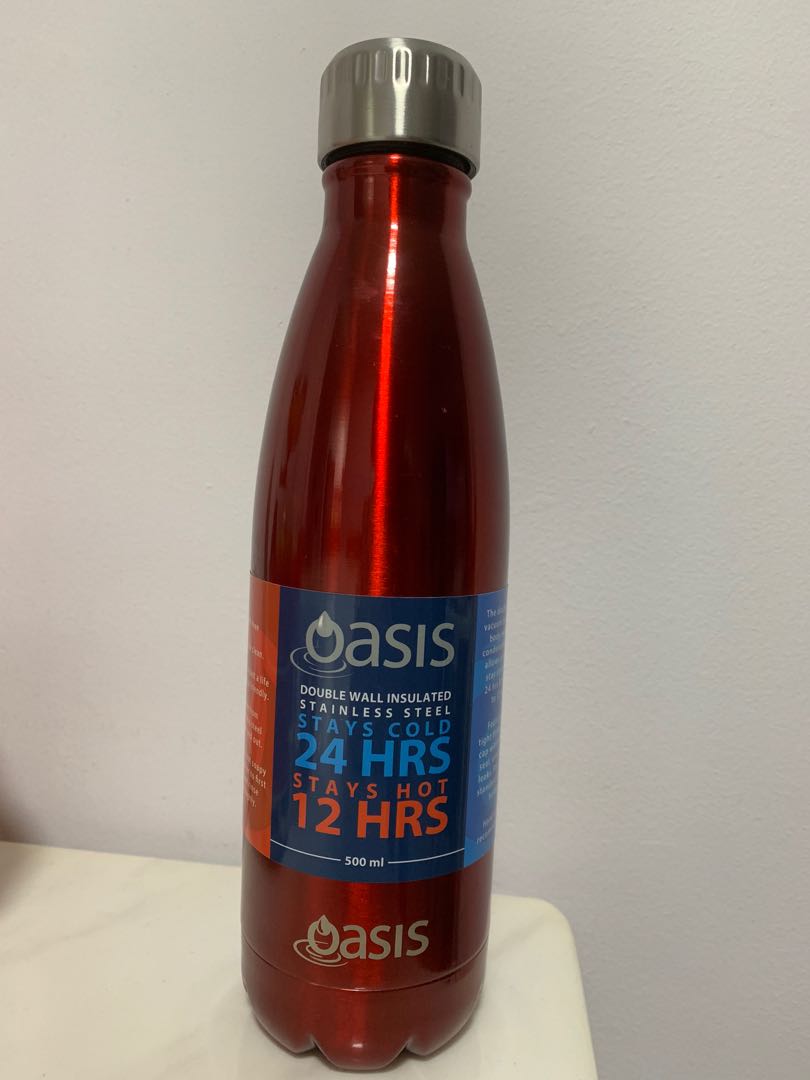 Shell x UOB Oasis Bottle (Red), Furniture & Home Living, Kitchenware ...