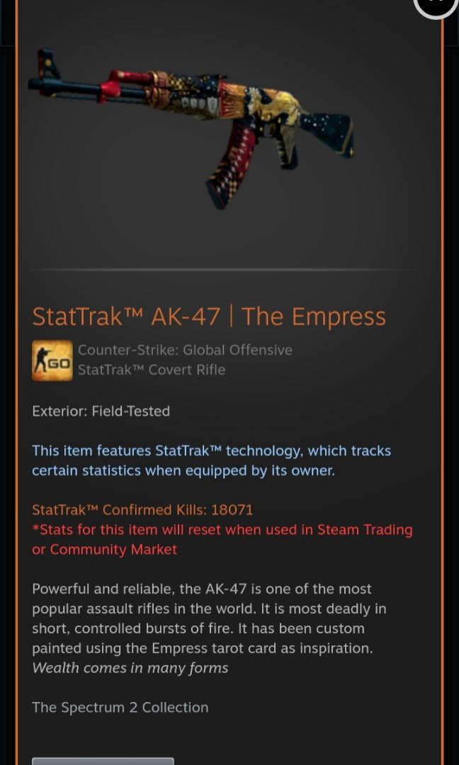 StatTrak AK-47 | The Empress, Video Gaming, Gaming Accessories, In-Game ...