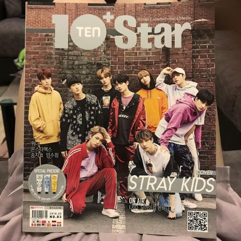 Stray Kids Ten Asia 10+STAR Magazine (May 2018 Issue), Hobbies & Toys ...