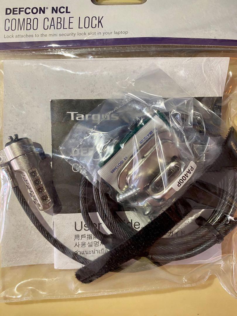 Targus Defcon NCL Combo Cable Lock, Computers & Tech, Parts ...