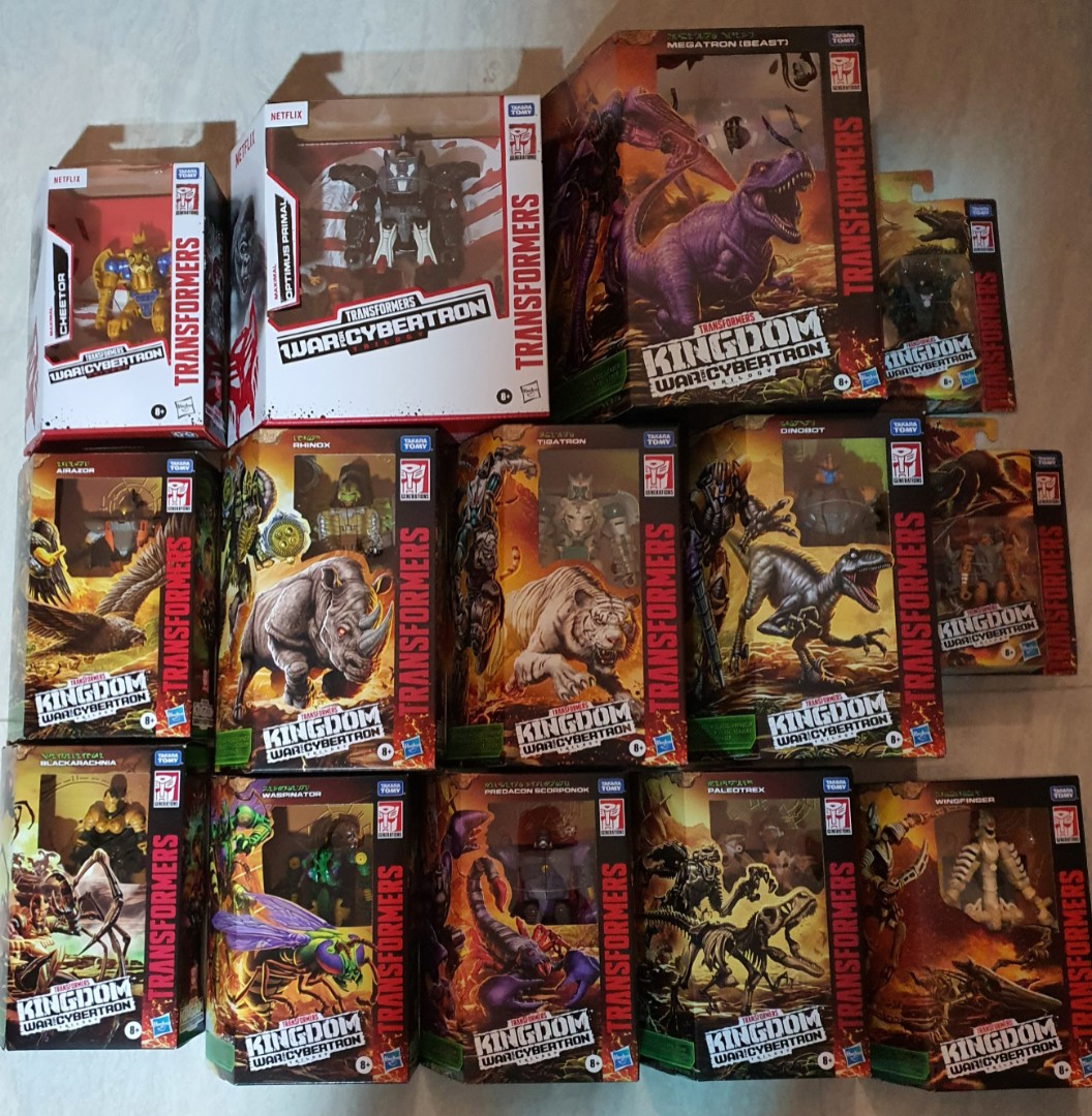 Transformers Beast Wars Optimus Primal, Cheetor, Rattrap, Rhinox ...