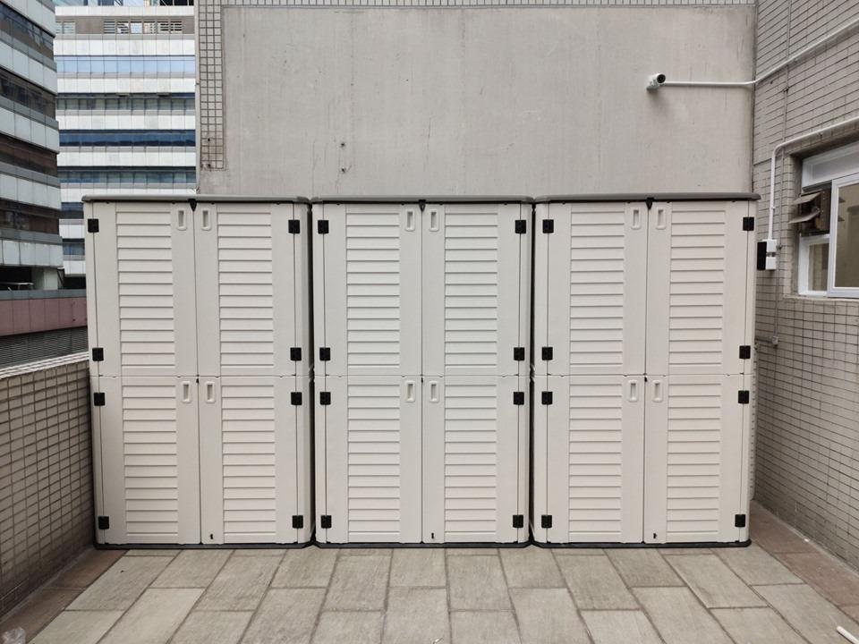 New UHOME G06 Double-Storey HDPE Outdoor Storage, 傢俬＆家居, 戶外家具 - Carousell